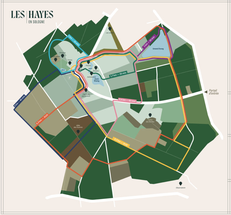 Randonner en foret - Les Hayes en Sologne - hôtel